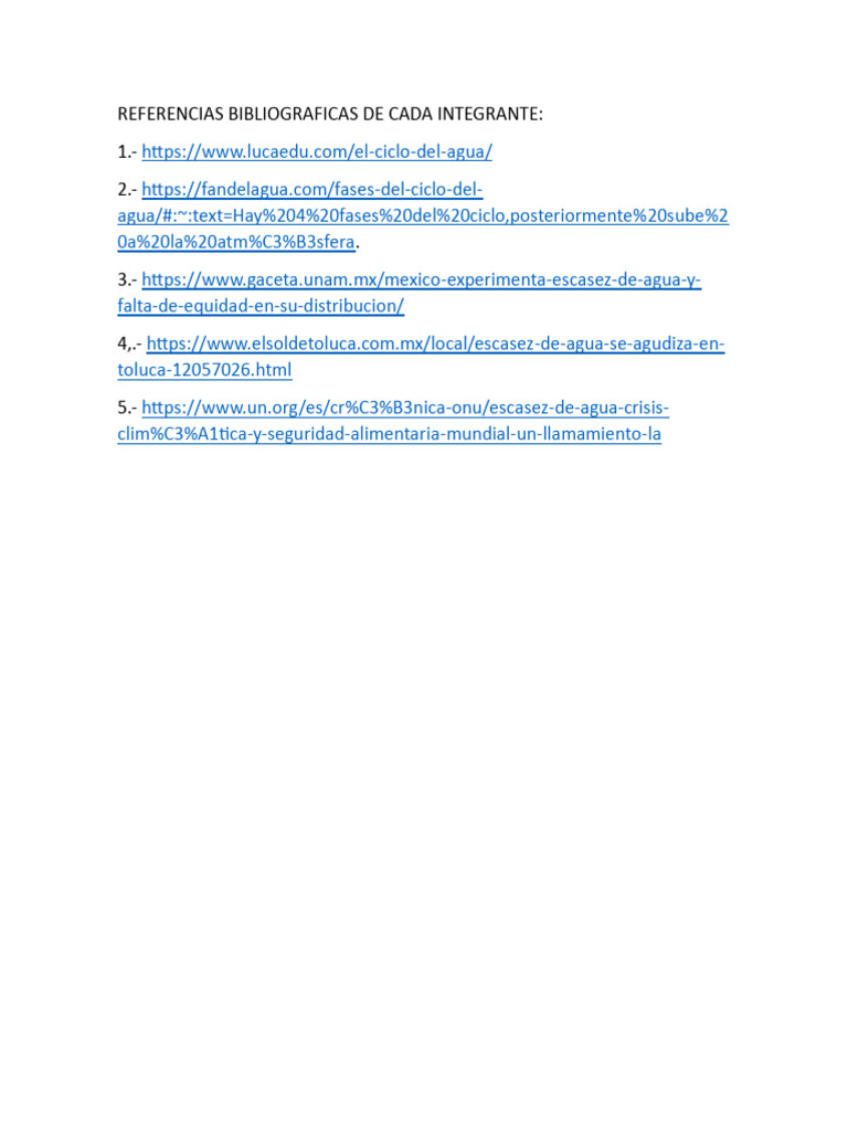 Referencias Bibliograficas de Cada Integrante | PDF