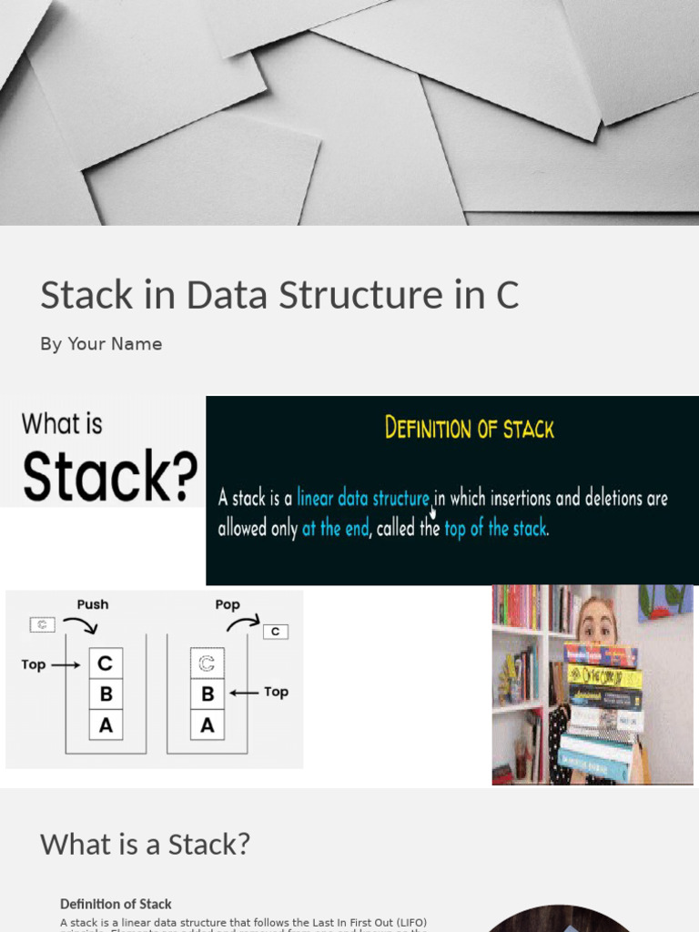 Stack Data Structure in C Explained | PDF | Algorithms And Data ...