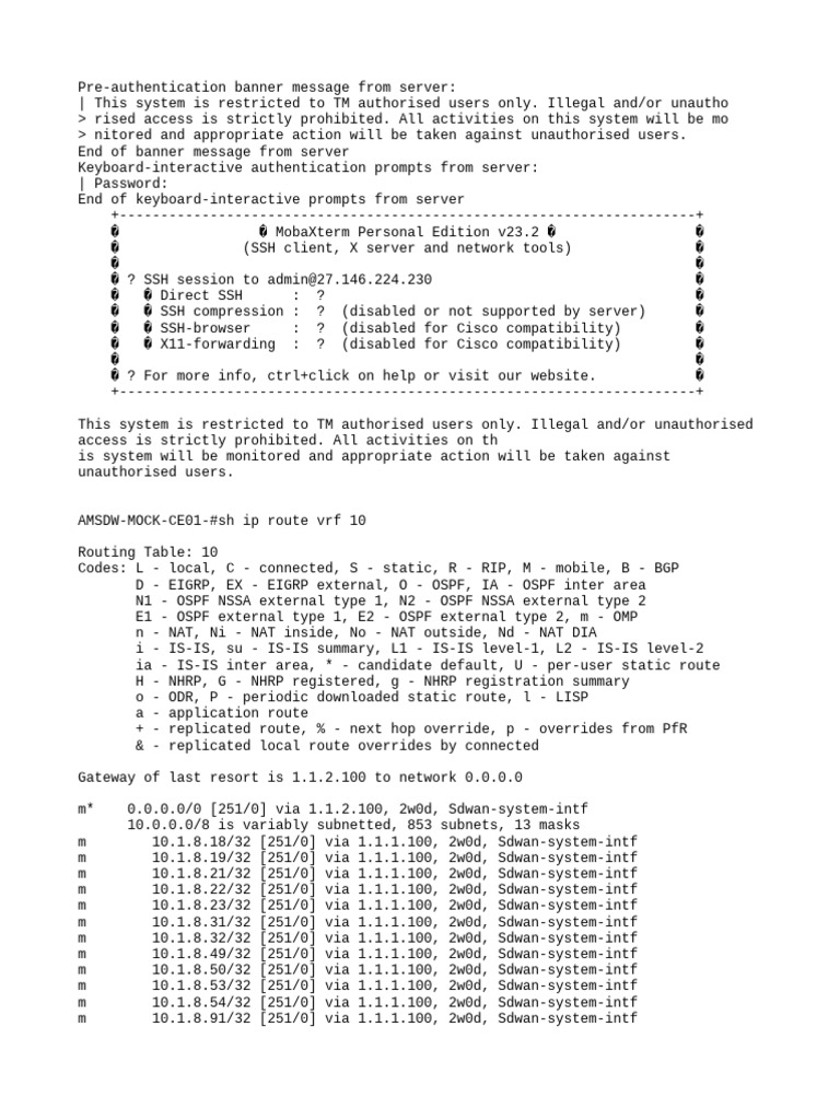 MobaXterm 27.146.224.230admin 20250508 093341 | PDF | Secure Shell | Networking Standards