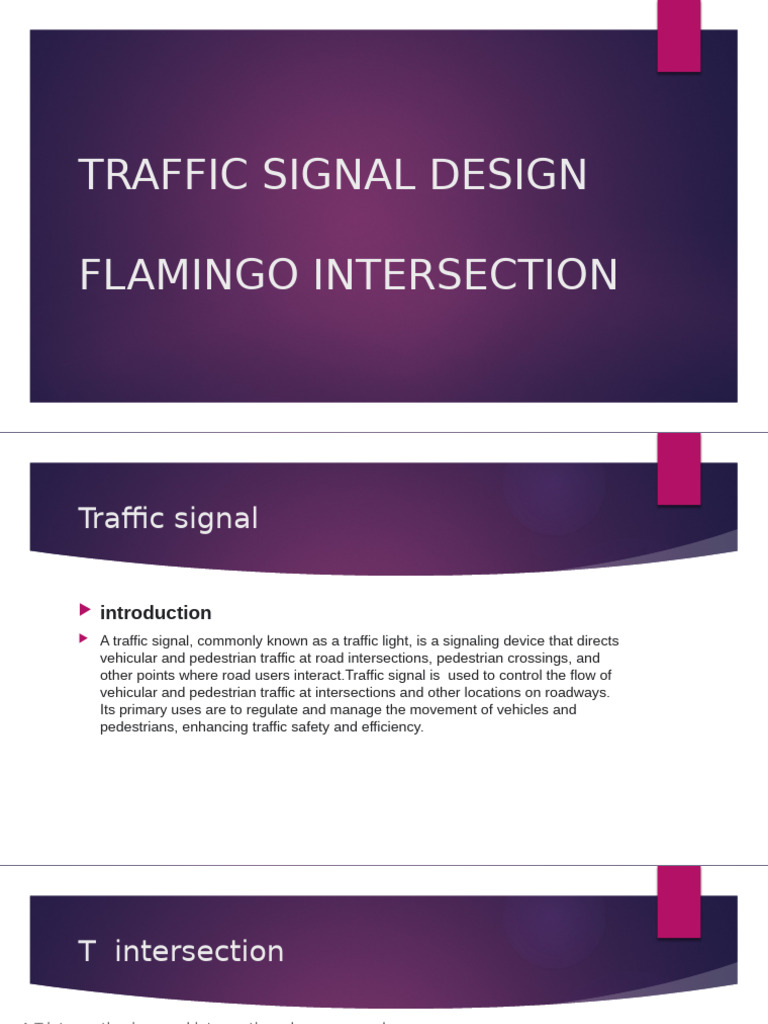 Traffic Signal Design (d4) | PDF | Intersection (Road) | Traffic