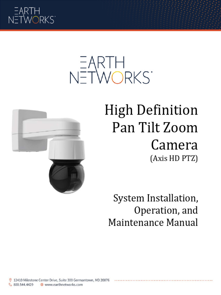 HD PTZ Camera Installation Manual | PDF | Ip Address | Electrical Connector
