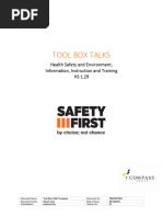 Blank KPC Toolbox Talk Sign Off Sheet | PDF