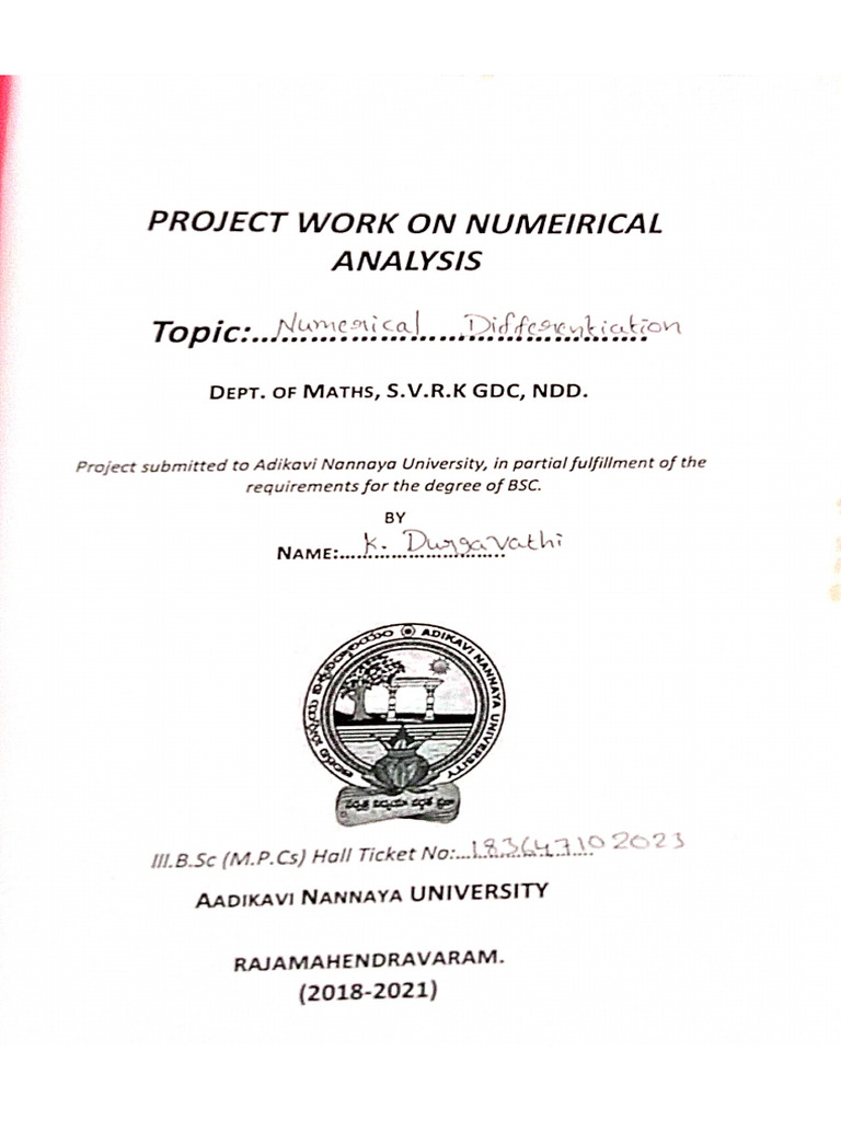Numerical Analysis | PDF