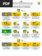 ZBLL Algorithms (Zborowski-Bruchem Last Layer) : Easy ZBLL-S & AS | PDF ...