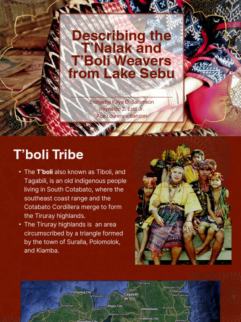 T’nalak Weaving of the T’boli Tribe | PDF | Textiles