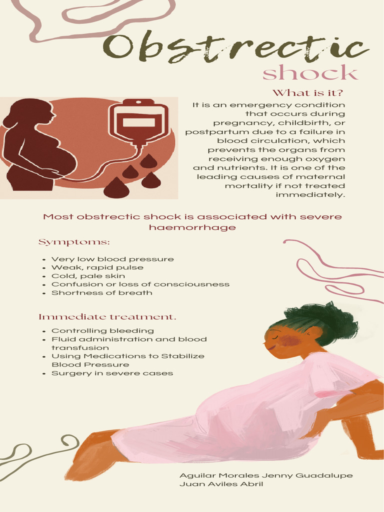 Infografía Signos de Embarazo Ilustrado Elegante Sencillo Rosa Crema | PDF