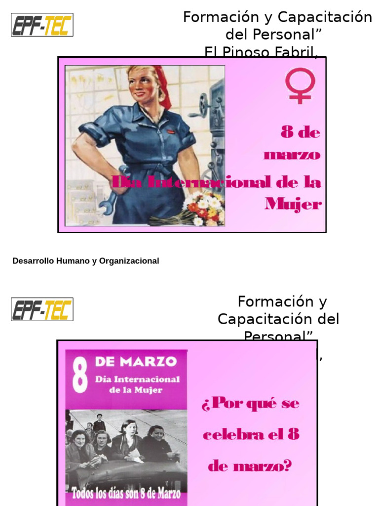 Dia Internacional de La Mujer | PDF