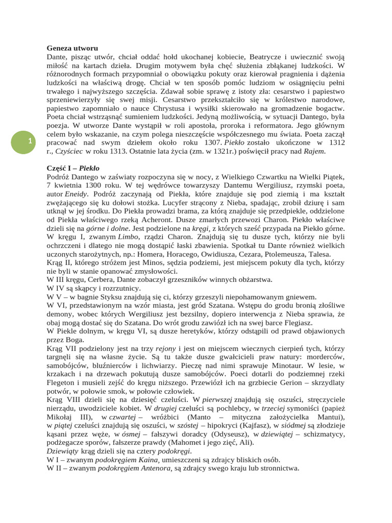 Boska Komedia Dante | PDF