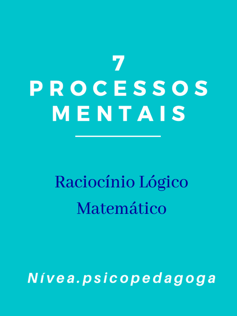 7 Processos Mentais Da Matemática | PDF | Pedagogia | Números