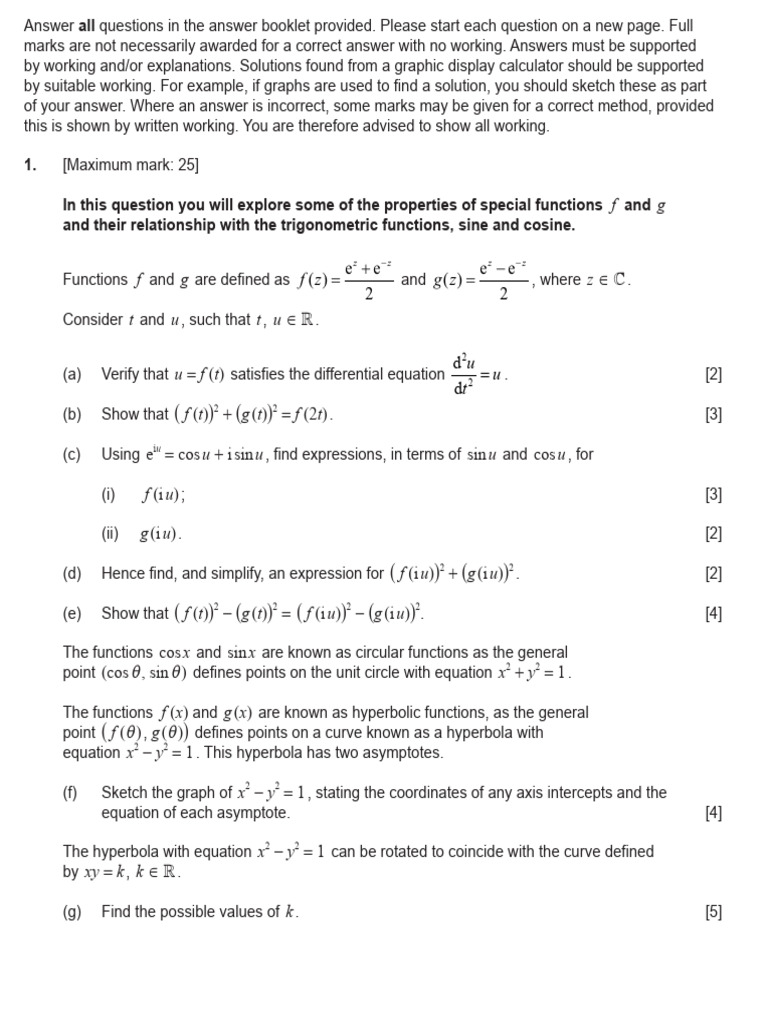 Differential Equations and Functions Analysis | PDF | Trigonometric ...