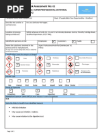 COSHH Risk Assessment for Painting | PDF | Paint | Hazards