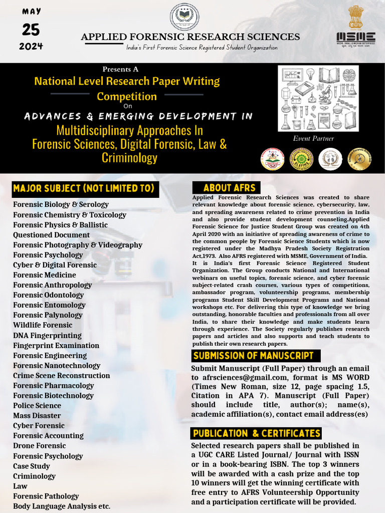 AFRS National Level Research Paper Competition 2024 - 20240426 - 204535 ...