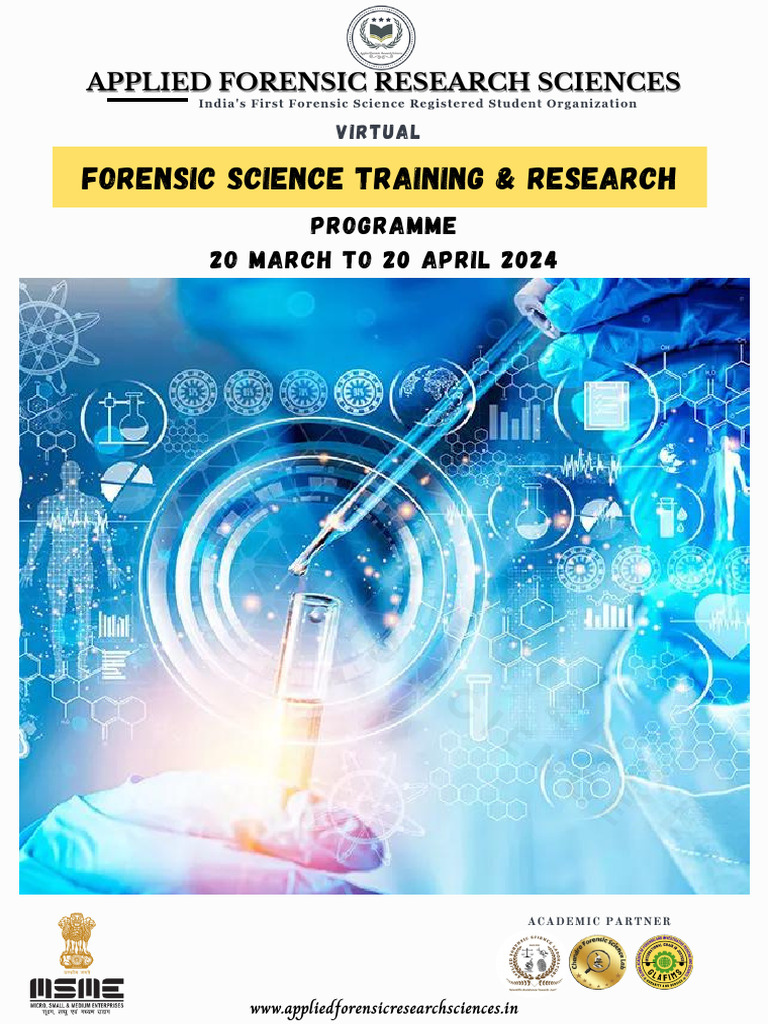 AFRS Virual Forensic Science Training & Research Program 2024 ...