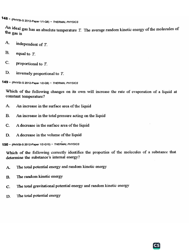 CHP 7 8 9 MCQs IB | PDF