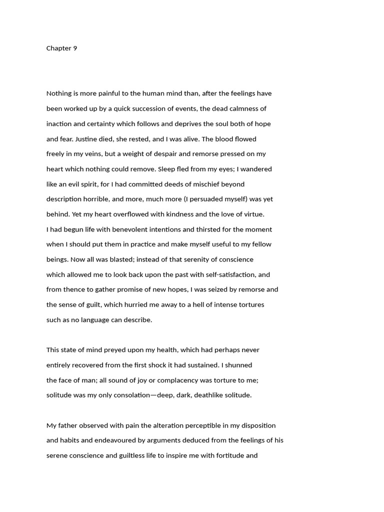 Scribd Frankenstein Chapter9 | PDF | Courage