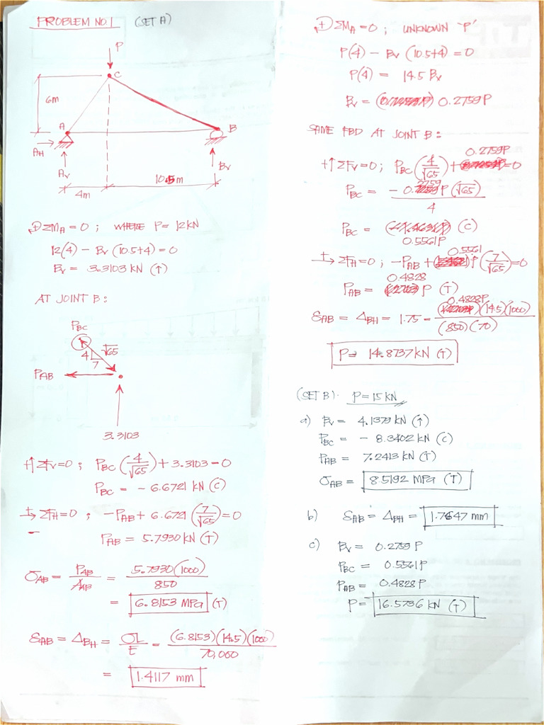 Ce223 Mechdb Mq1 Solutions | PDF