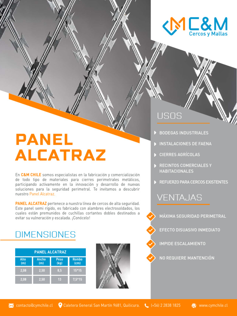 Panel Alcatraz: Seguridad Perimetral | PDF