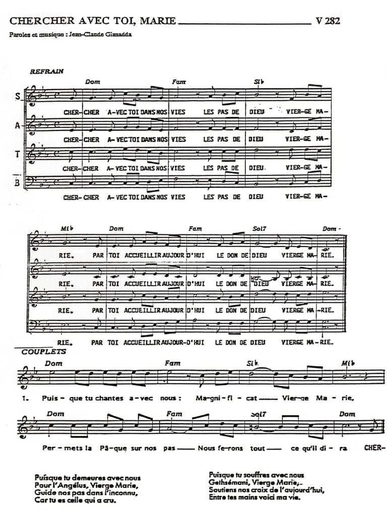 Chercher Avec Toi, Marie | PDF