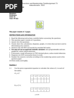 Natural Sciences Term 3 Grade 8 Memo 1 | PDF | Radiation | Waves