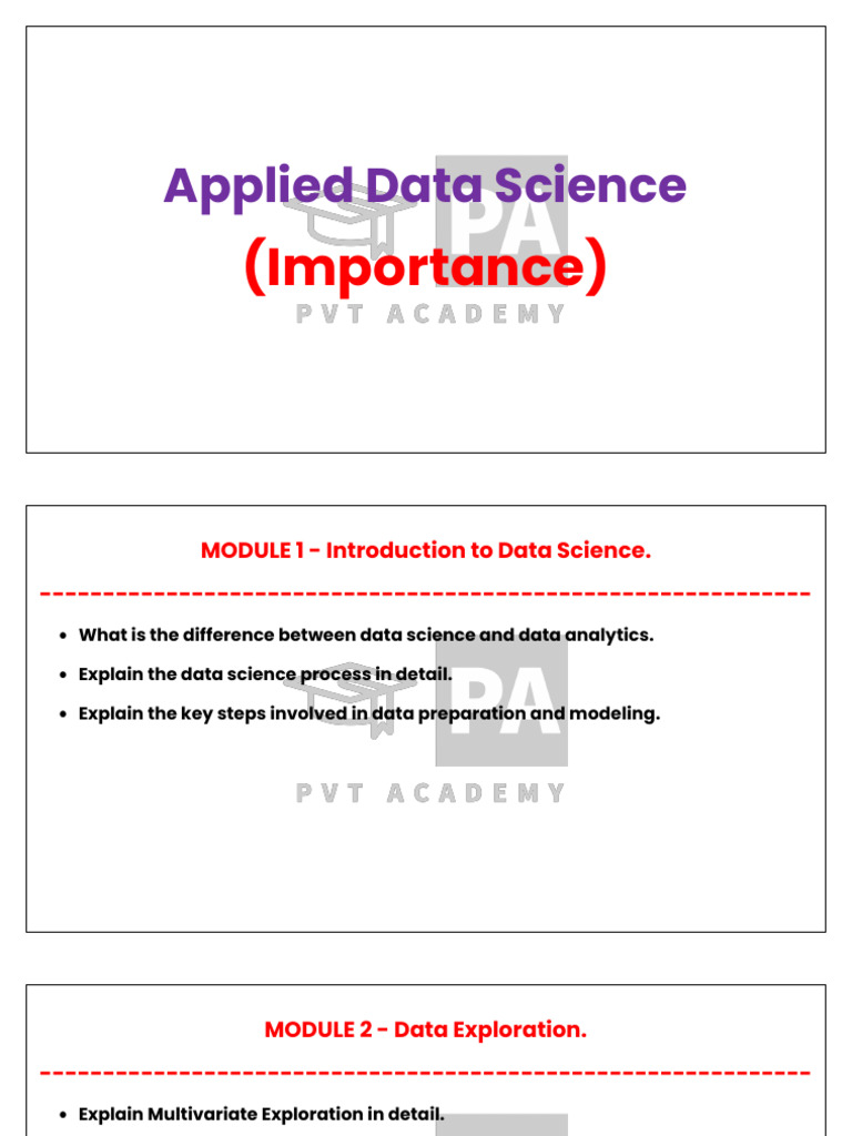 Data Science Fundamentals and Applications | PDF