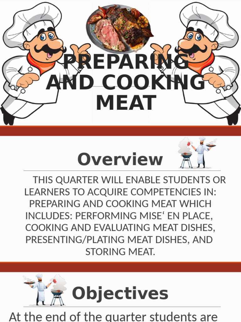 Mastering Meat Preparation Techniques | PDF | Grilling | Beef