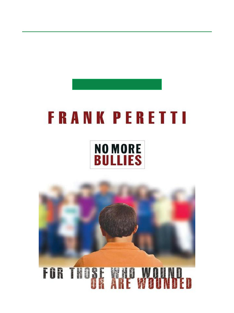 No More Bullies: Healing Guide | PDF
