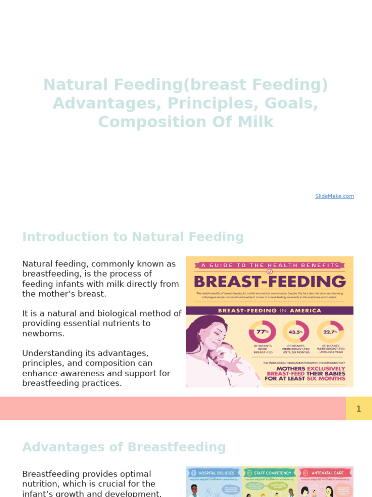 Natural Feeding(Breast Feeding) Advantages, Principles, Goals ...