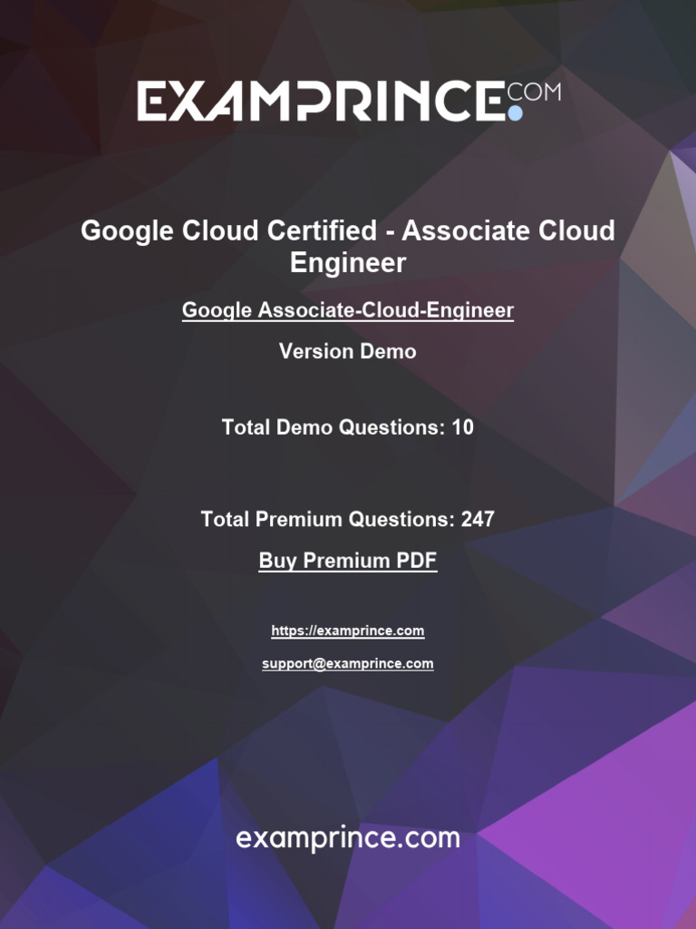 Associate Cloud Engineer Demo | PDF | Cloud Computing | Secure Shell