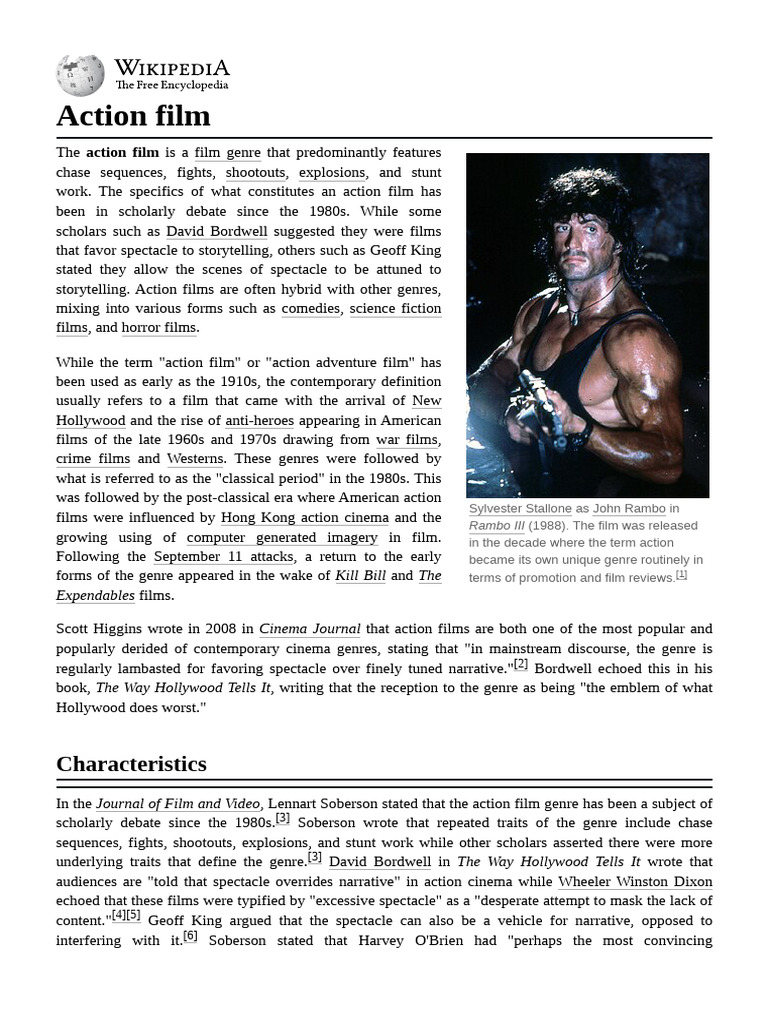Action Film | PDF | Action Films