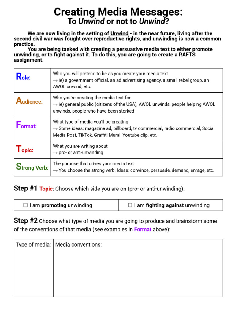 Persuasive Media Creation on Unwinding | PDF | Advertising | Communication