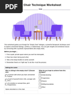 Empty Chair Technique Worksheet Guide | PDF