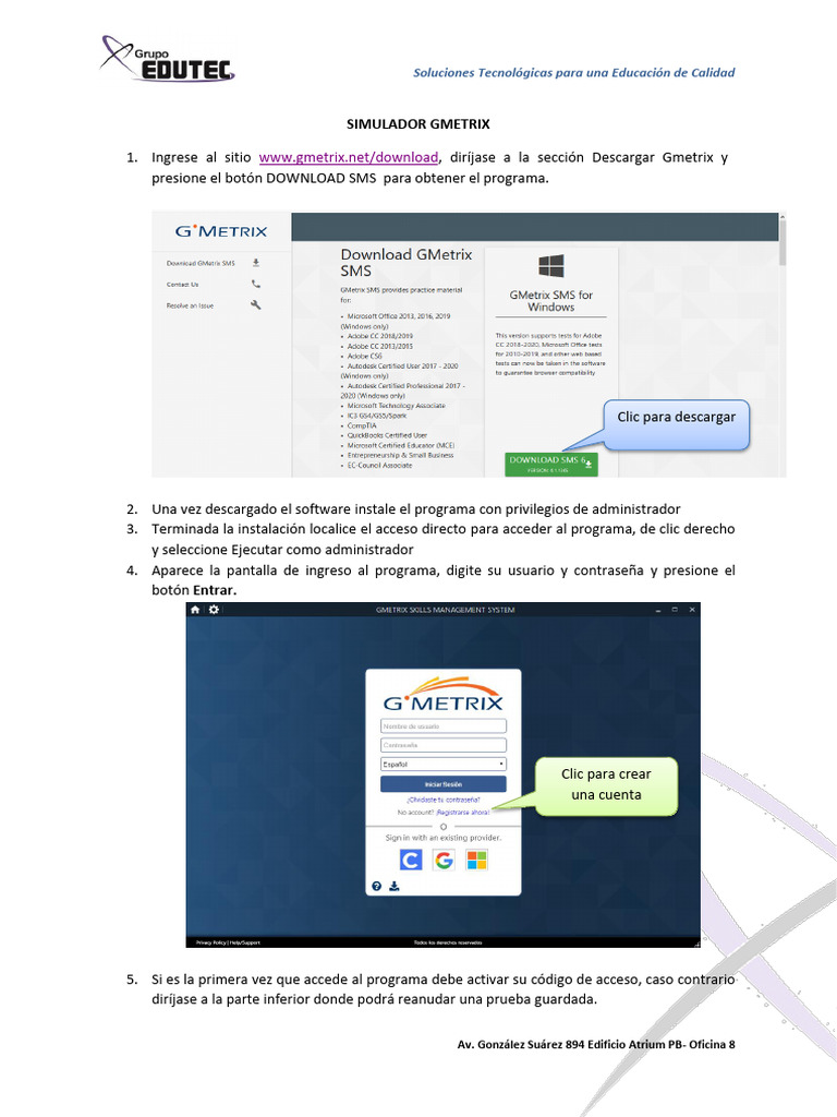 Gmetrix MOS | PDF | Informática | Software
