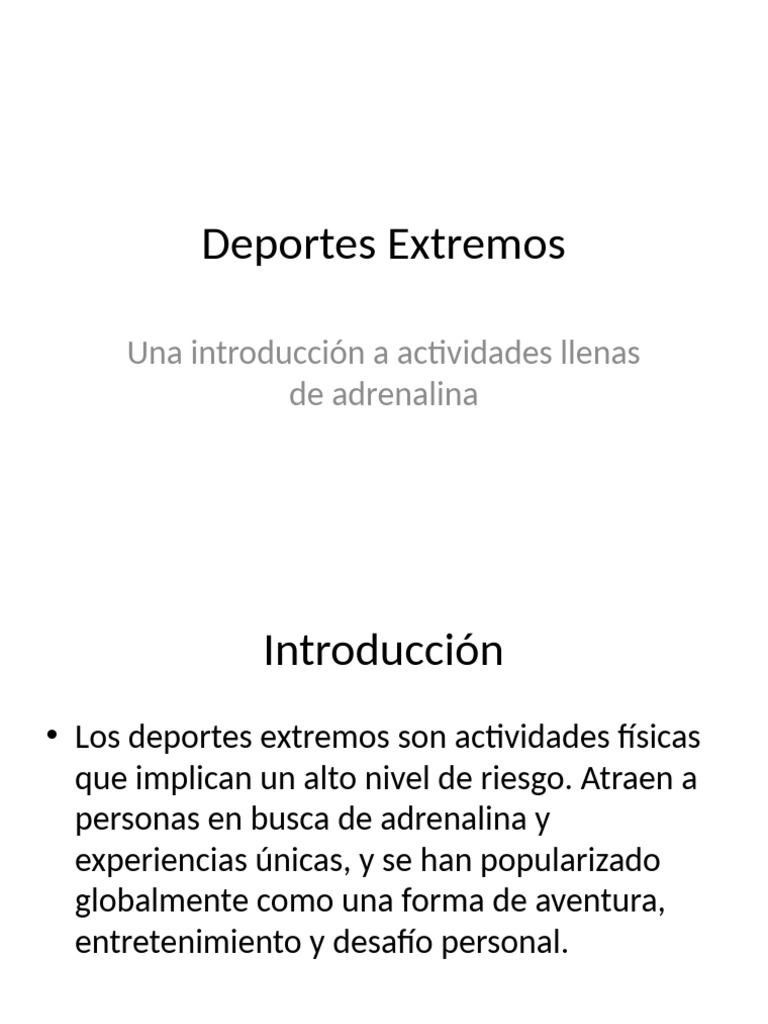 Deportes Extremos | PDF
