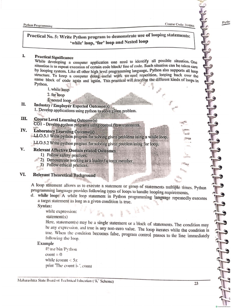 Python Practical (5-6) | PDF