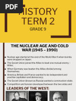 Grade 9 Social Sciences History Take Home Pack Term 2 | PDF | Nuclear ...