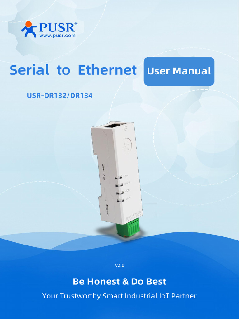 USR - DR134 User Manual | PDF | Ip Address | Port (Computer Networking)