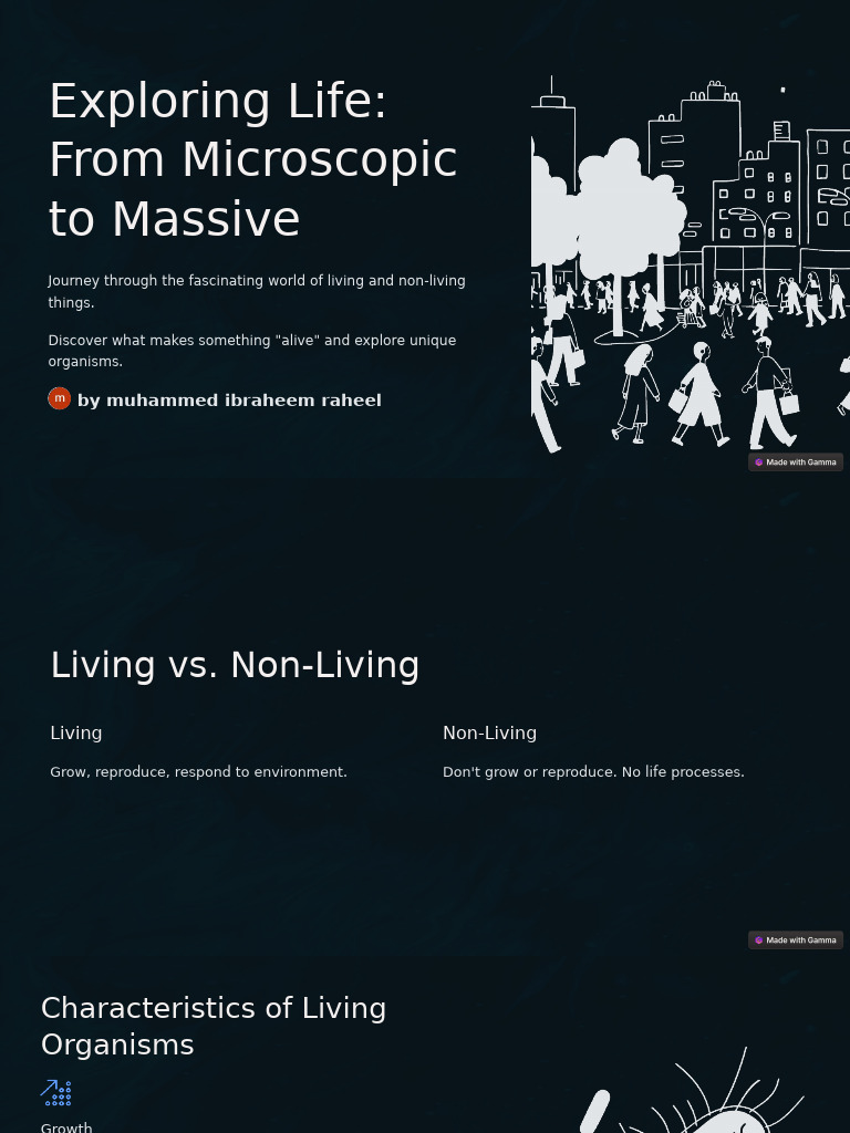 Exploring Life From Microscopic To Massive | PDF