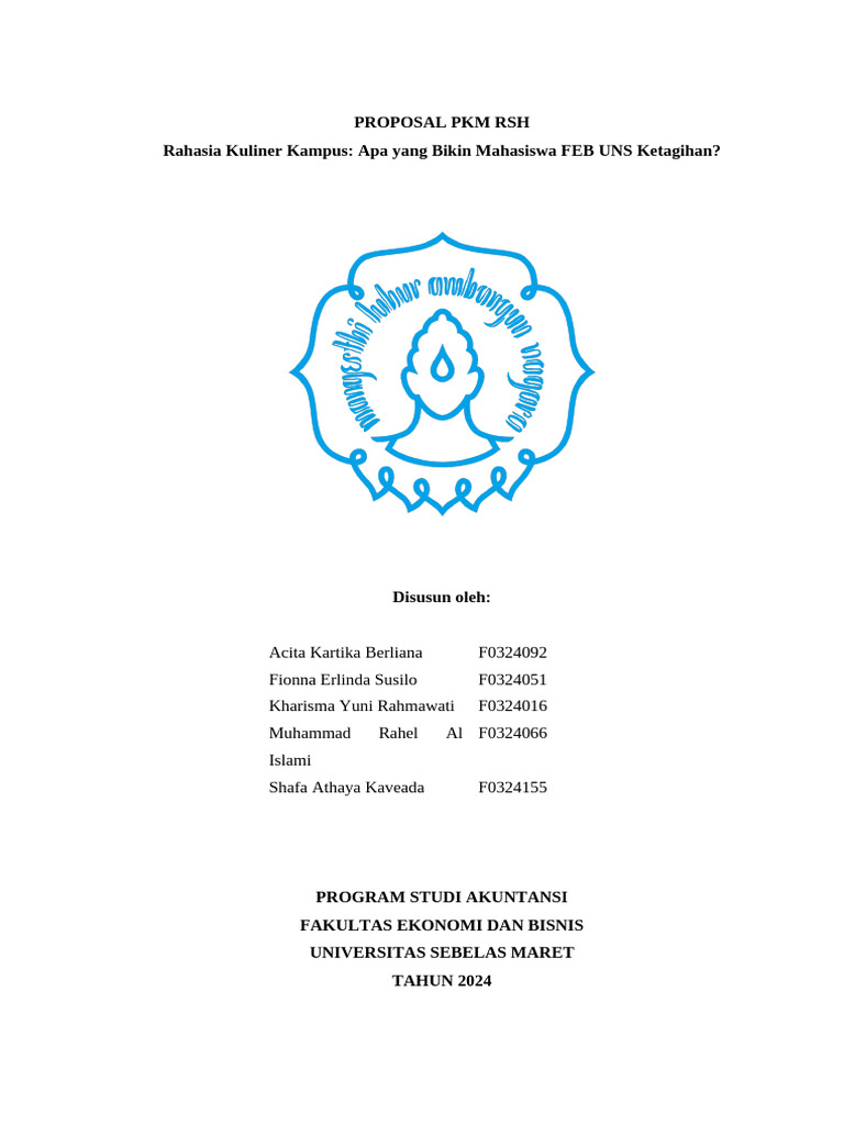 PROPOSAL PKM RSH | PDF
