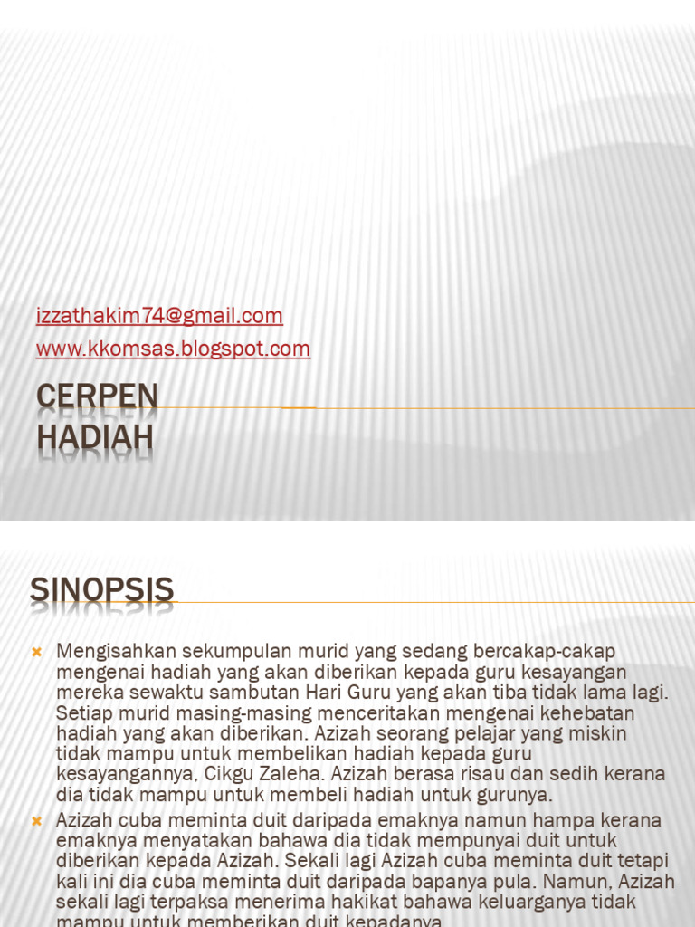 9 Cerpen - Hadiah | PDF