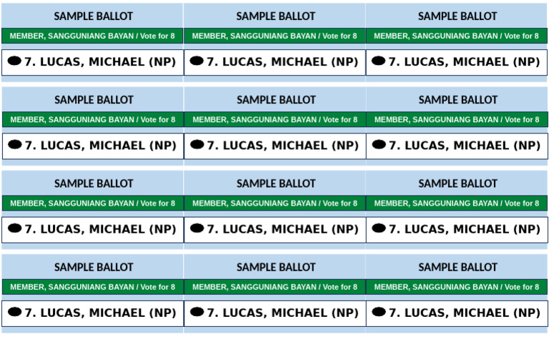 Sample Ballot | PDF