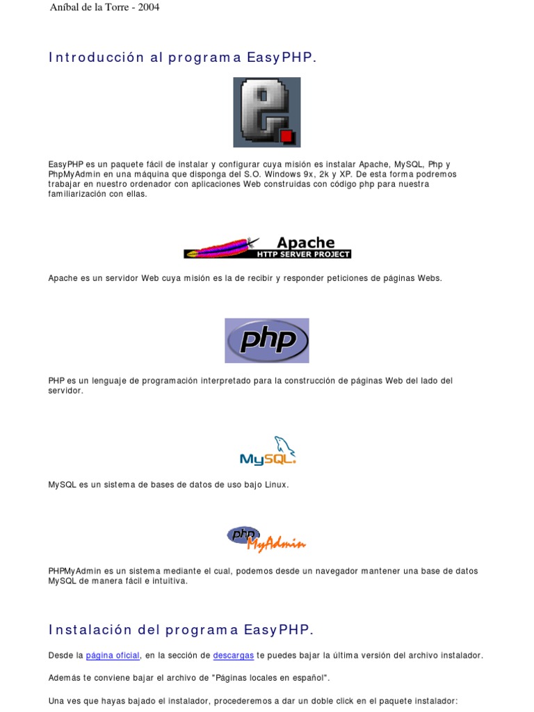 Manual Easyphp | PDF | Negocios