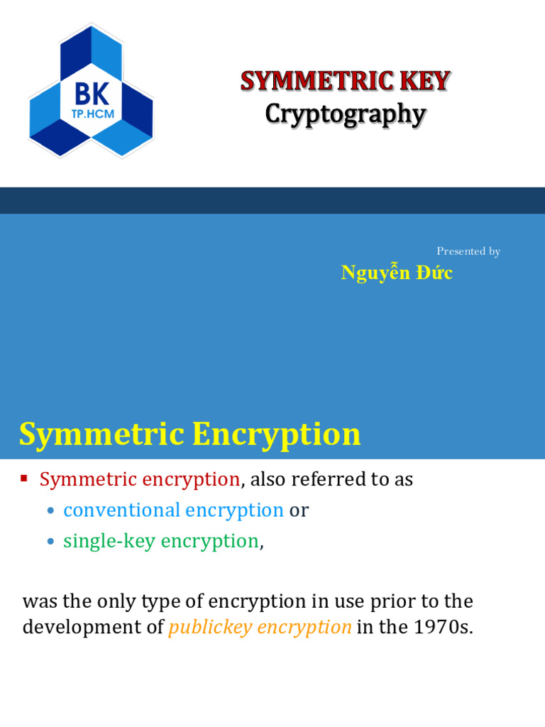 4. Symmetric Key Cryptography | PDF