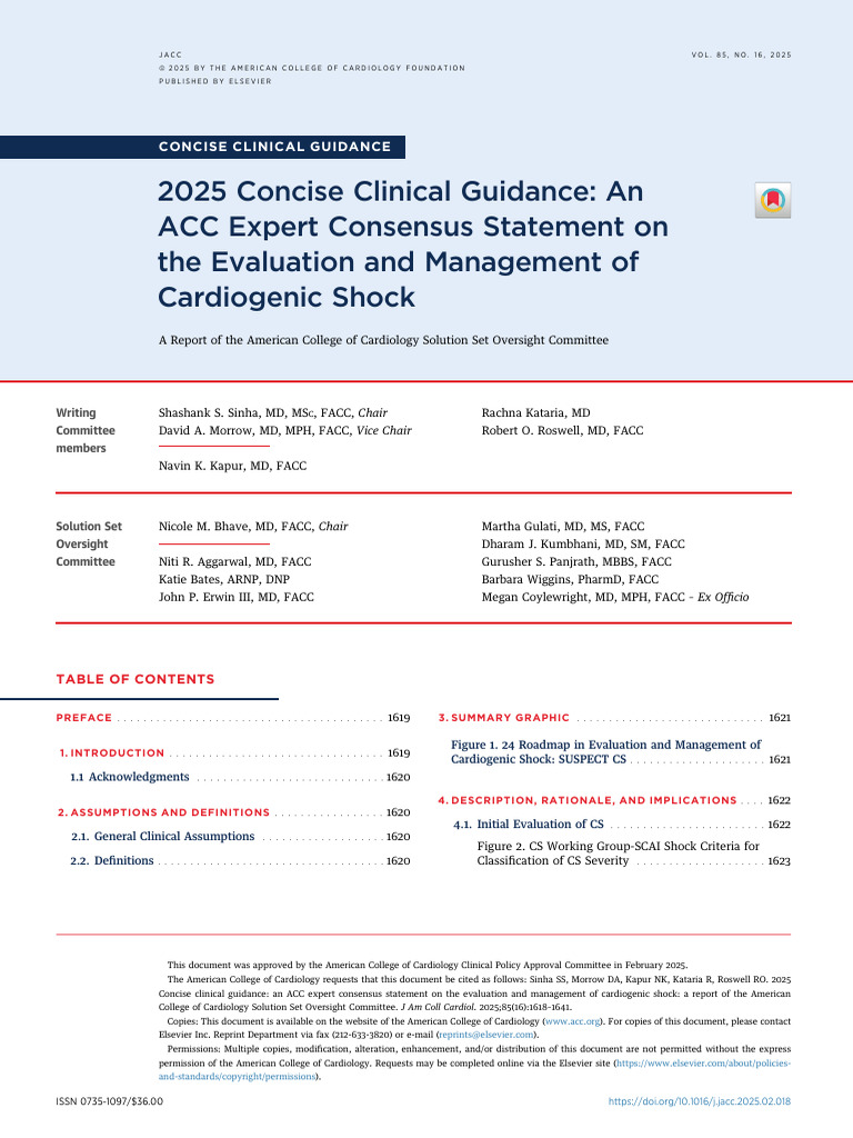 Sinha Et Al 2025 Concise Clinical Guidance An Acc Expert Consensus ...