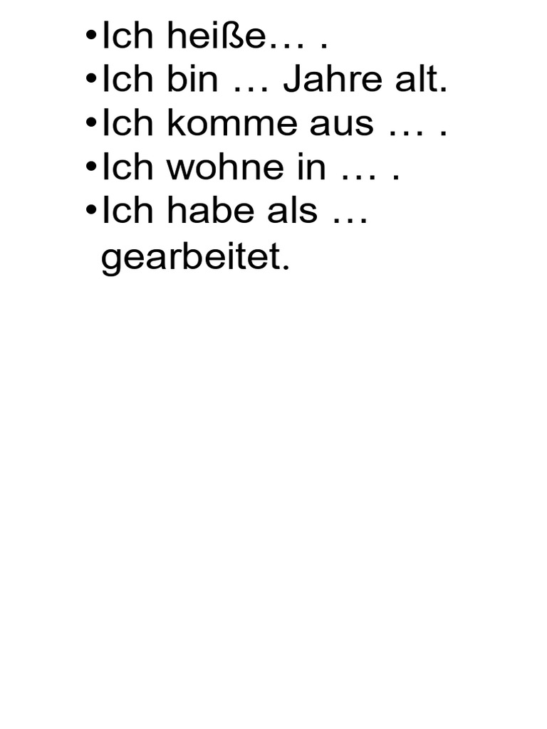 Sich Vorstellen | PDF