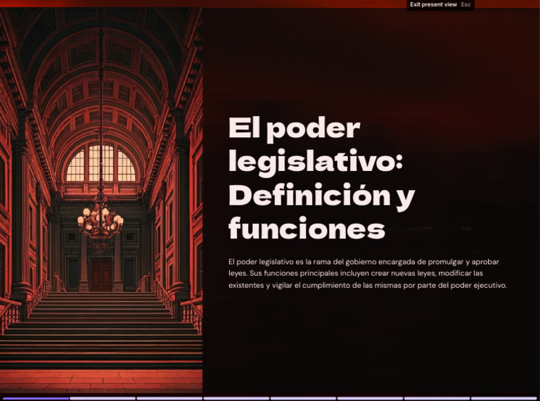 El Poder Legislativo Definición y Funciones Gamma | PDF