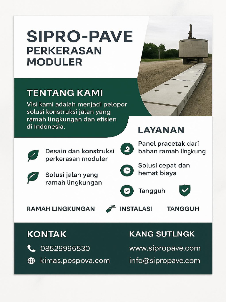 SIPRO-PAVE Pamflet | PDF