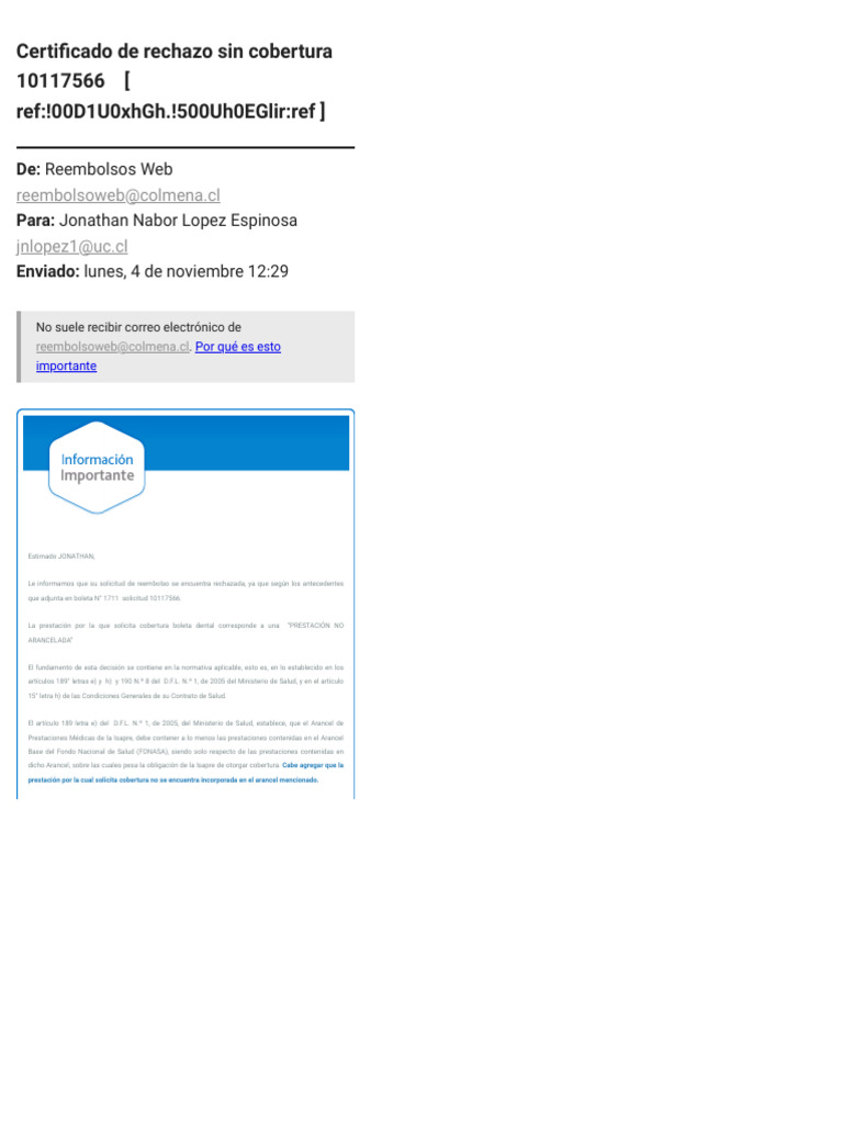 Documento de Outlook | PDF