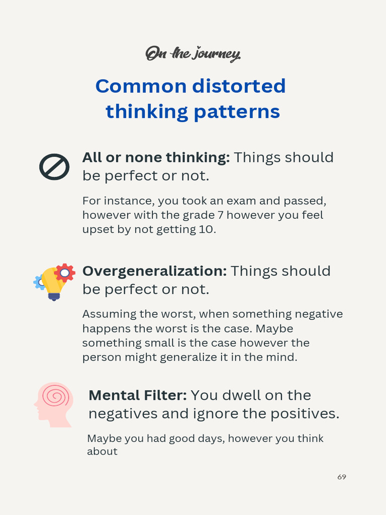 Common Distorted Thinking Patterns | PDF