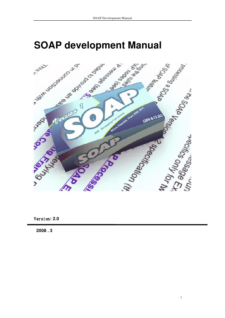 SOAP Manual | PDF | Soap | Hypertext Transfer Protocol