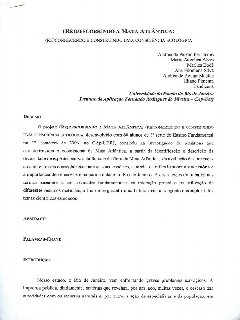 Fernandes, A. p.; Alves, m. a.; Bodê, m.; Silva, A. f.; Maulaz, A. a ...
